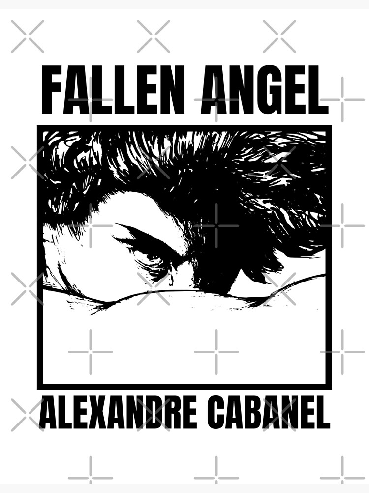"Fallen Angel, Alexandre Cabanel, Lucifer Morningstar, Black" Art Print ...