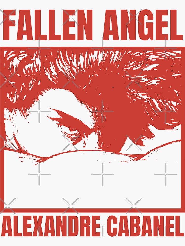 "Fallen Angel, Alexandre Cabanel, Lucifer Morningstar, Red" Sticker for ...