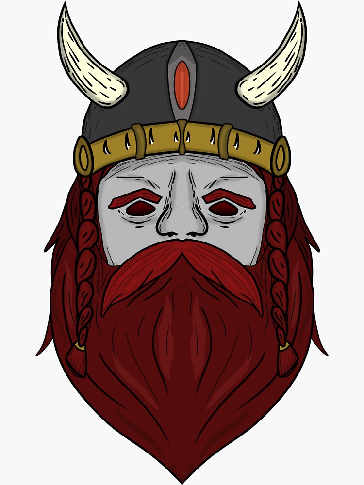 "Demon Viking" Sticker for Sale by crdukes1802 | Redbubble