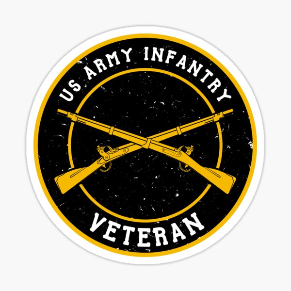"US ARMY INFANTRY VETERAN" Sticker for Sale by alt36 | Redbubble