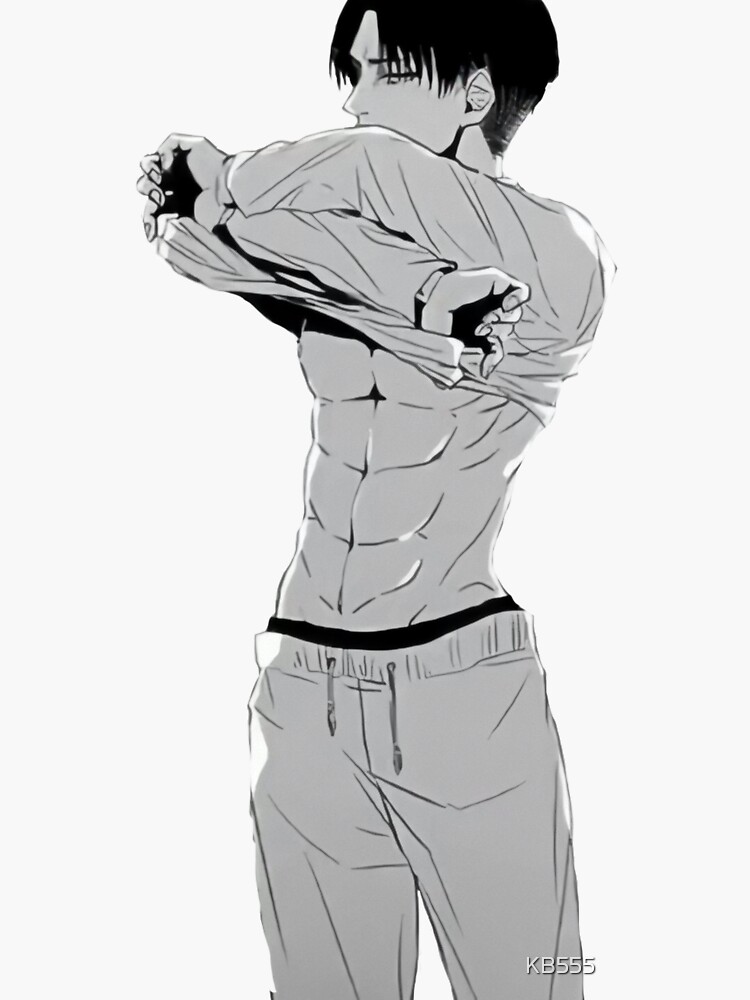 "levi ackerman’s abs" Sticker for Sale by KB555 | Redbubble