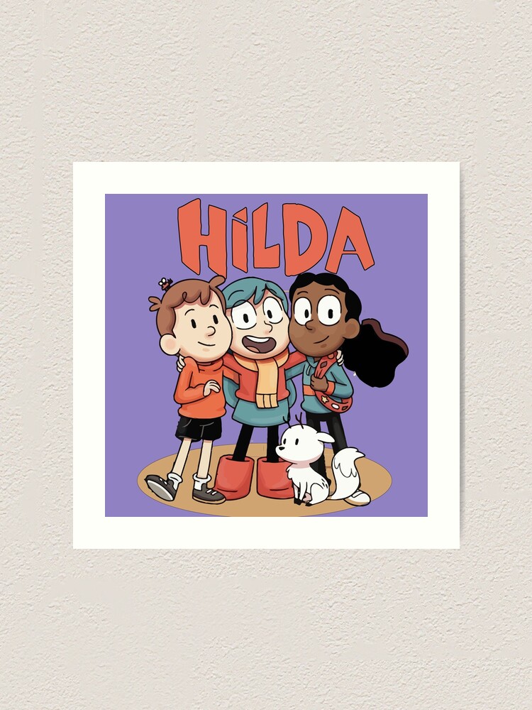 "hilda hilda netflix hilda woodman cute cartoon " Art Print for Sale by ...