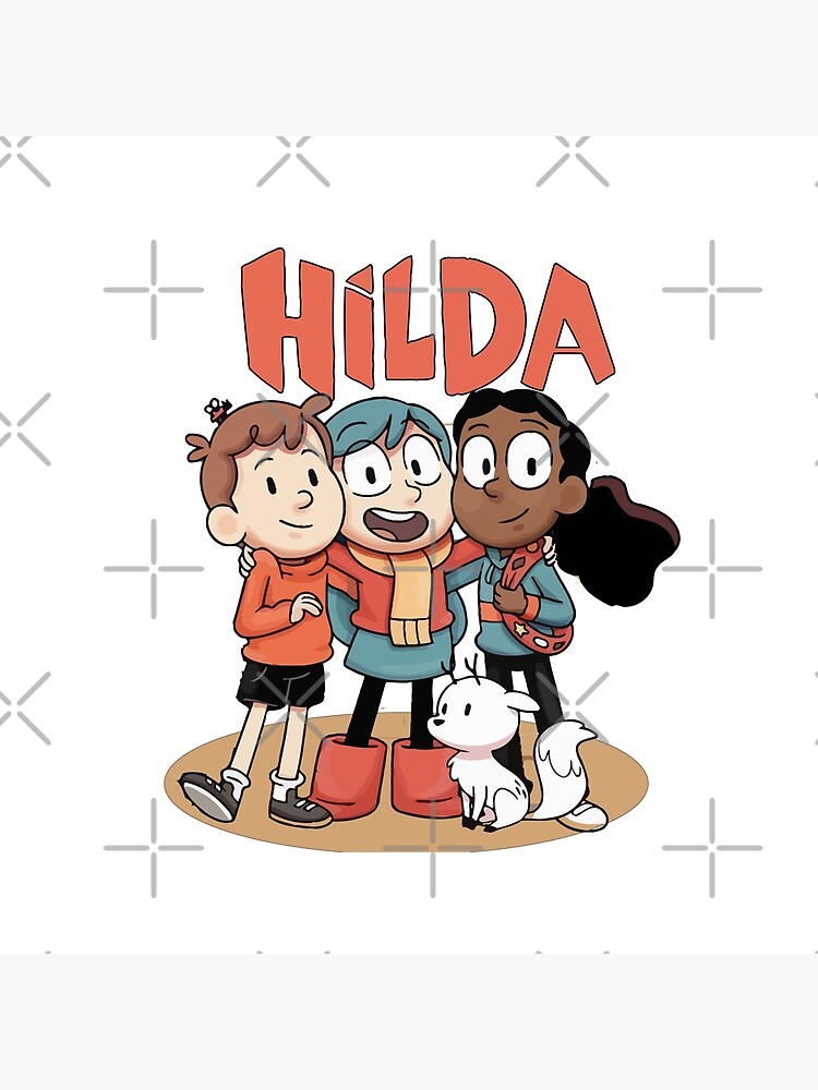 "hilda hilda netflix hilda woodman cute cartoon " Art Board Print for ...