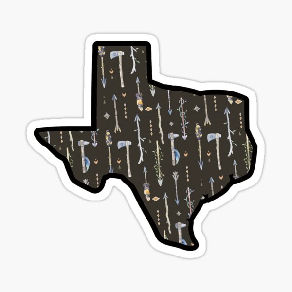 "Texas Arrows - Watercolor" Sticker for Sale by christel3tx | Redbubble