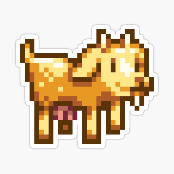 "Stardew Valley Goat" Sticker by john-ki | Redbubble