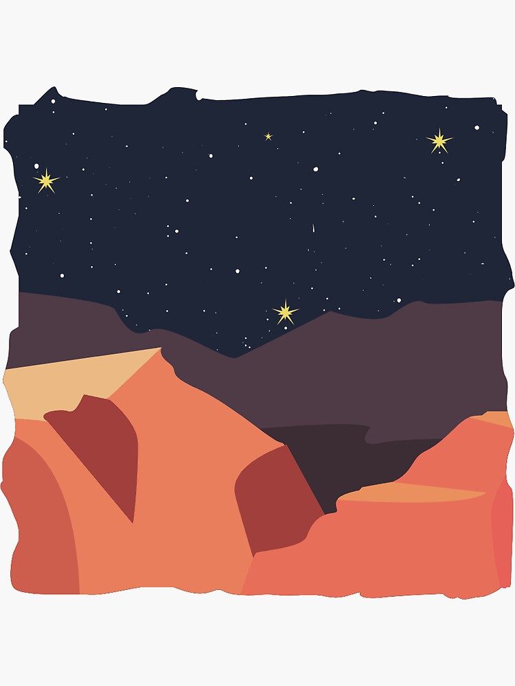 ""Starry Night" Sticker" Sticker for Sale by AesDreamer | Redbubble