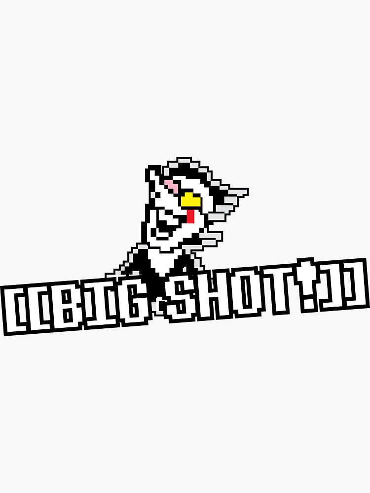 "BIG SHOT!!" Sticker for Sale by gusdynamite | Redbubble