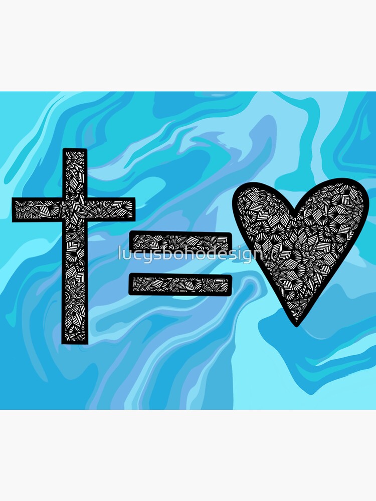 "God is Love | Christian art | Zentangle art " Sticker for Sale by ...