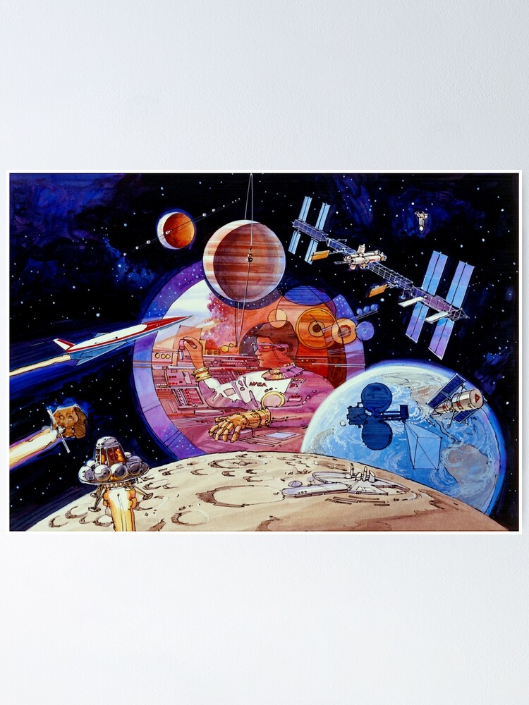 "NASA ARC Retro Space Art" Poster for Sale by bobbooo | Redbubble