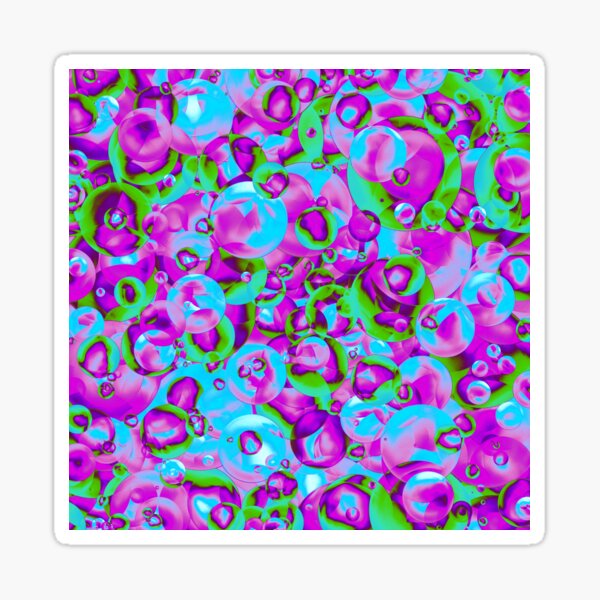"Kaleidoscope of Colorful Bubbles" Sticker by DeborahCamp | Redbubble