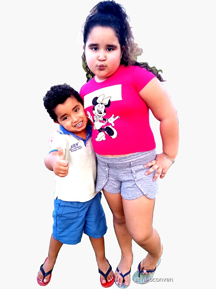 "NETO E NETA" Sticker for Sale by alvaroconven | Redbubble