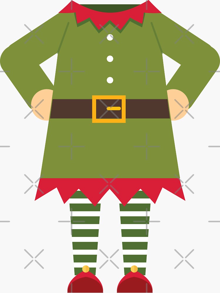 "Elf Body" Sticker for Sale by DJBALOGH | Redbubble