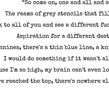 "Lovejoy - The Fall (lyrics)" Sticker by annaspoljar | Redbubble