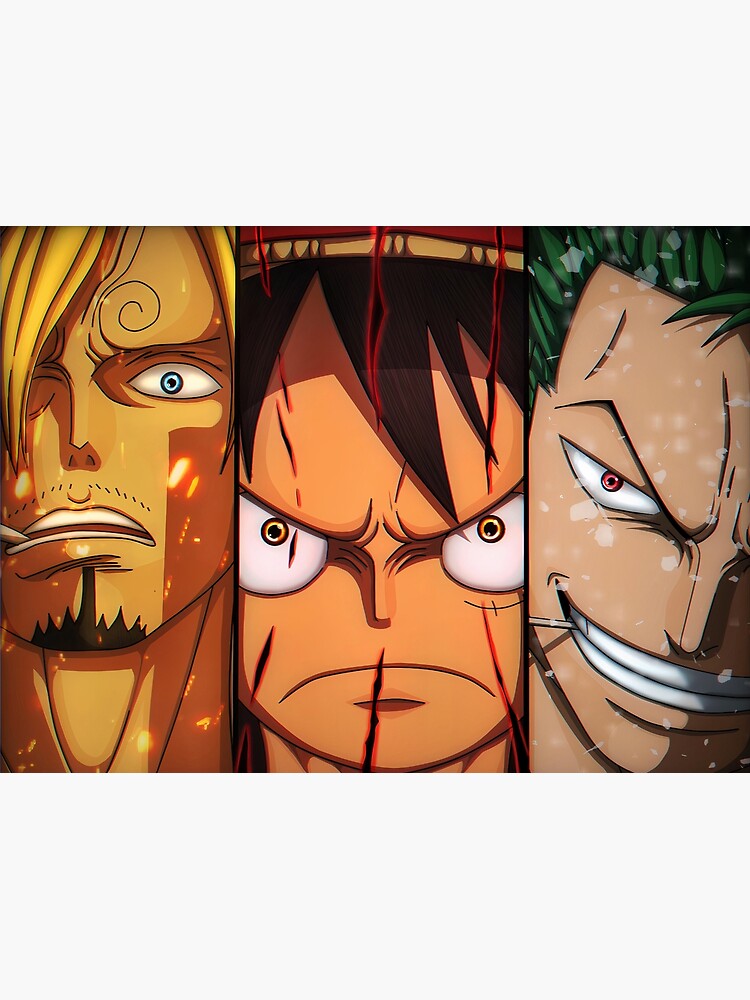 "Luffy, Zoro, Sanji : The Monster Trio" Art Print by AnimeLife-Style ...