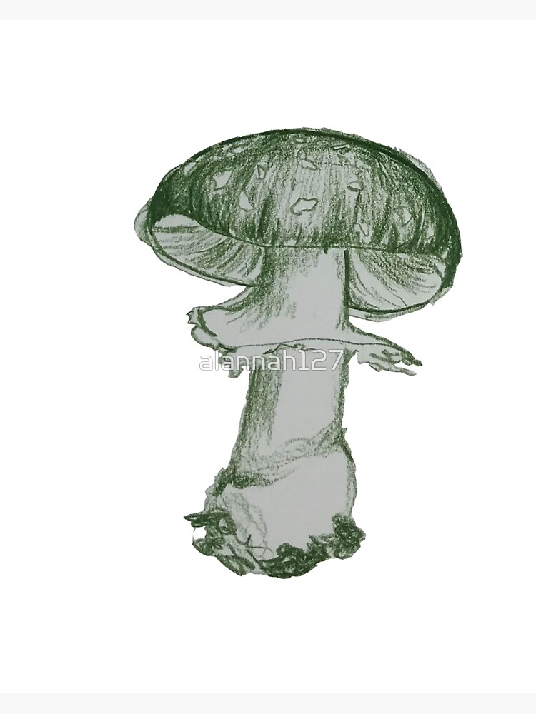 "original drawing of a mushy mushy mushroom" Sticker for Sale by ...
