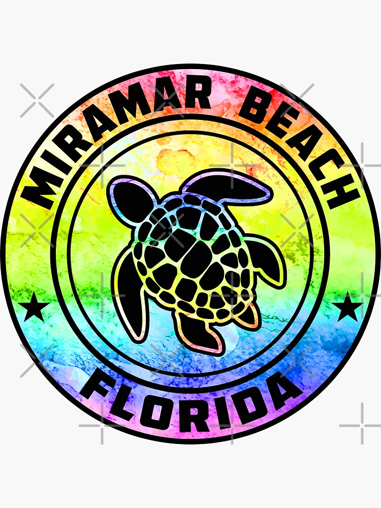 "Miramar Beach Florida Sea Turtle FL" Sticker for Sale by ...