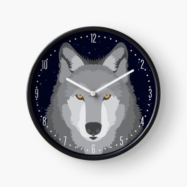 Wolf Clocks | Redbubble