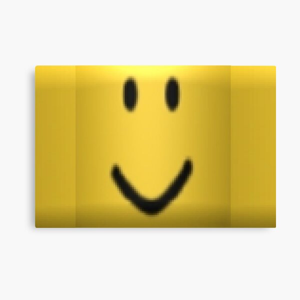"Roblox Noob Face" Canvas Print for Sale by supermario3D1 | Redbubble