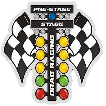 "drag racing tree lights 2" Sticker for Sale by lacm2020 | Redbubble