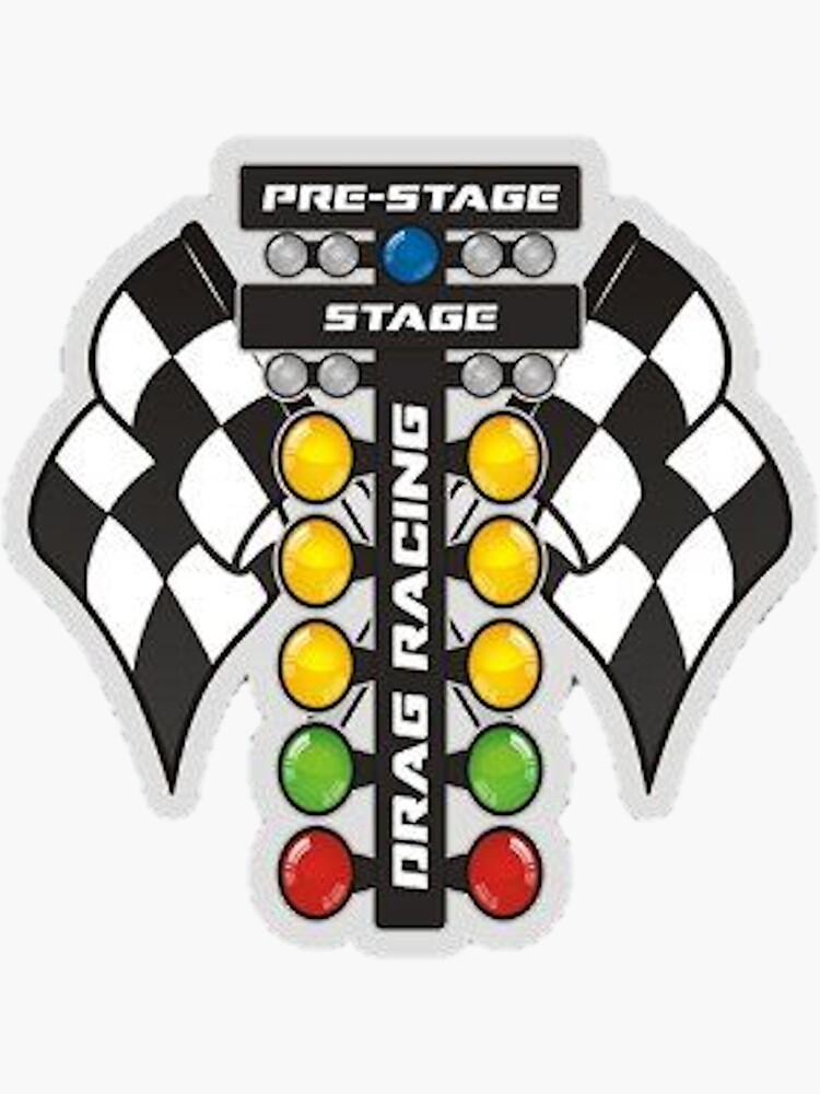 "drag racing tree lights 2" Sticker for Sale by lacm2020 | Redbubble