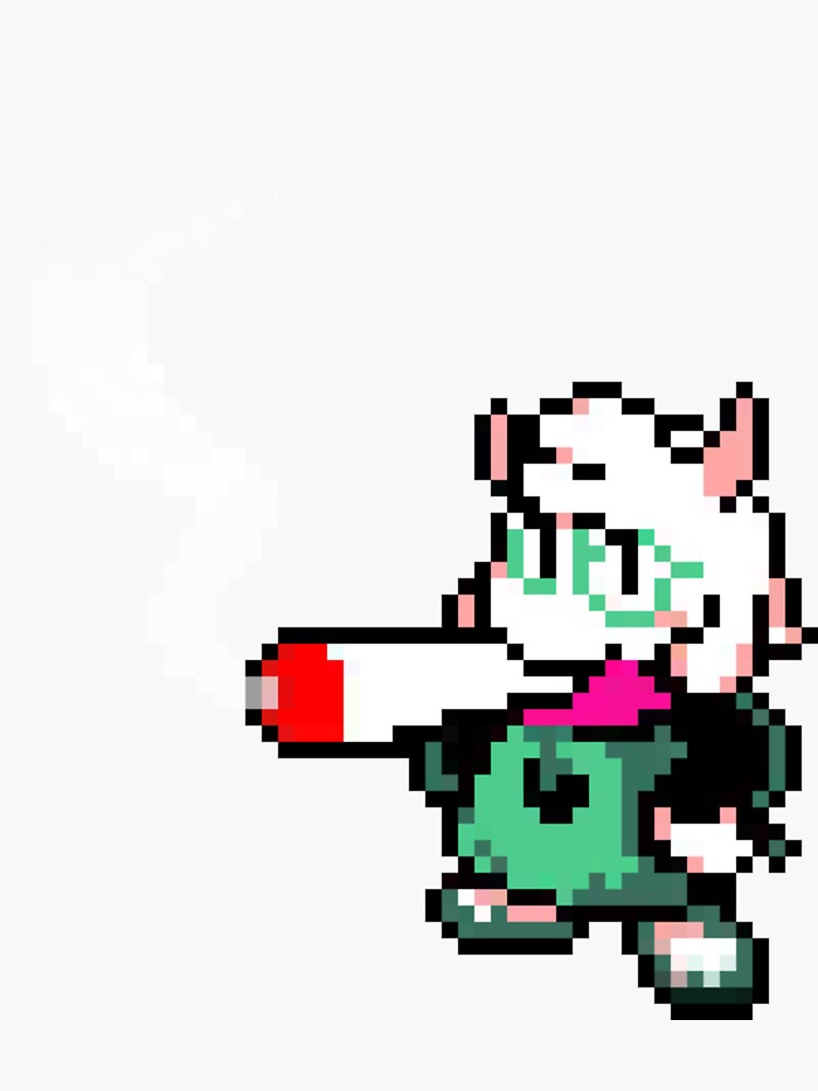 "Ralsei Smoking A Fat Blunt" Sticker for Sale by AbhorTheRent | Redbubble