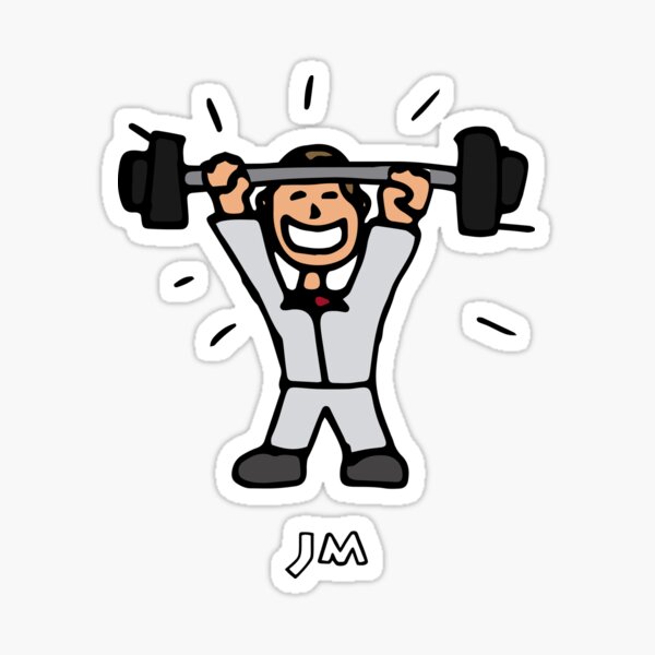 "Barbell Gym Bodybuilder Dumbbells" Sticker for Sale by jesumedina ...