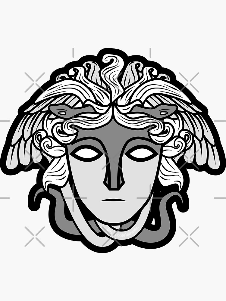 "MEDUSA (copesthetic.)" Sticker for Sale by CopestheticxJB | Redbubble
