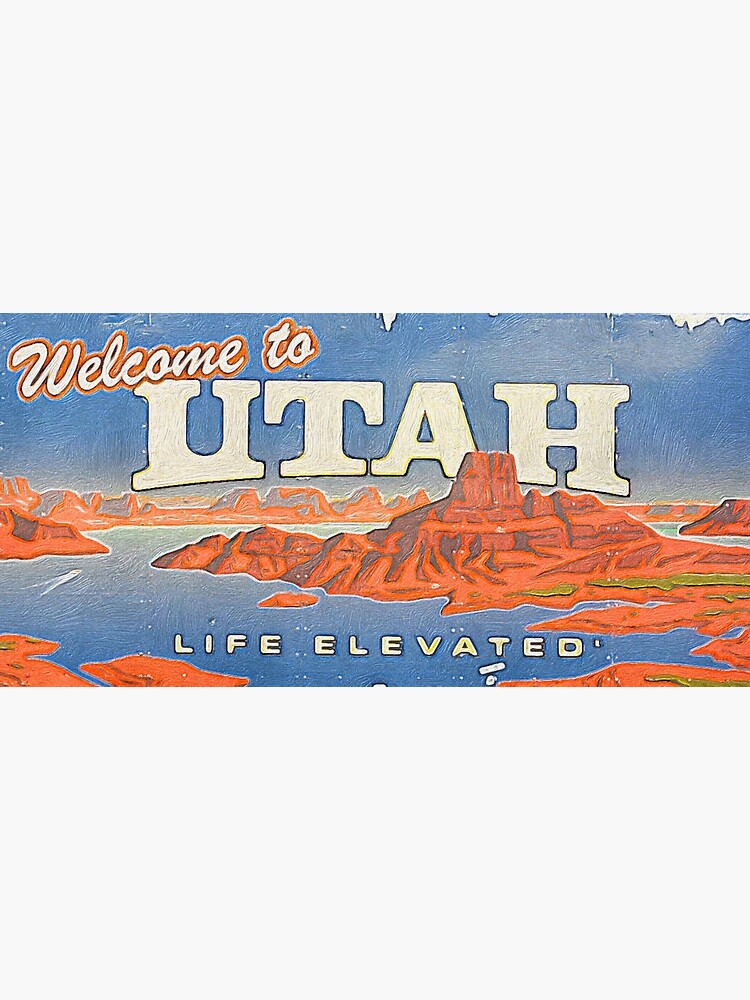 "Welcome to Utah Sign" Poster for Sale by bree-eva | Redbubble