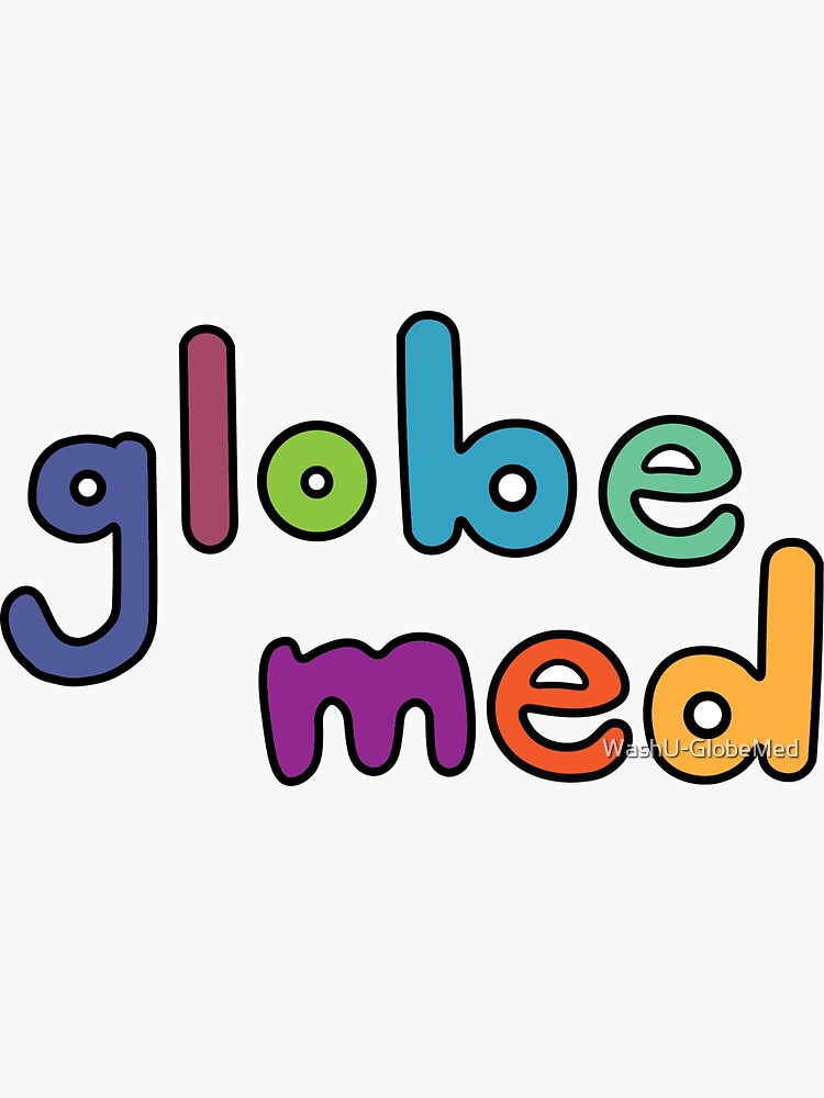 "Colorful GlobeMed Sticker " Sticker for Sale by WashU-GlobeMed | Redbubble