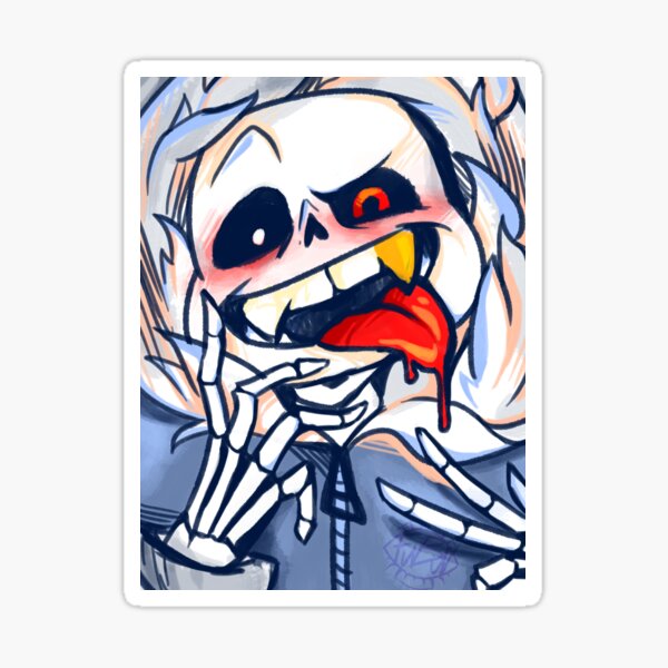 "Underfell Sans" Sticker for Sale by Funbun | Redbubble