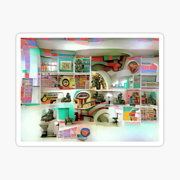 "Museum Inventions" Sticker for Sale by DMTTAPESFL | Redbubble