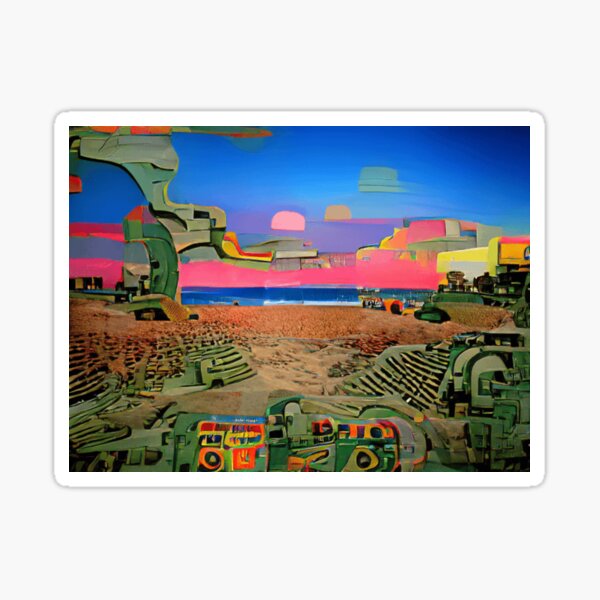 "Exit 779: Daydream Beach" Sticker by DMTTAPESFL | Redbubble