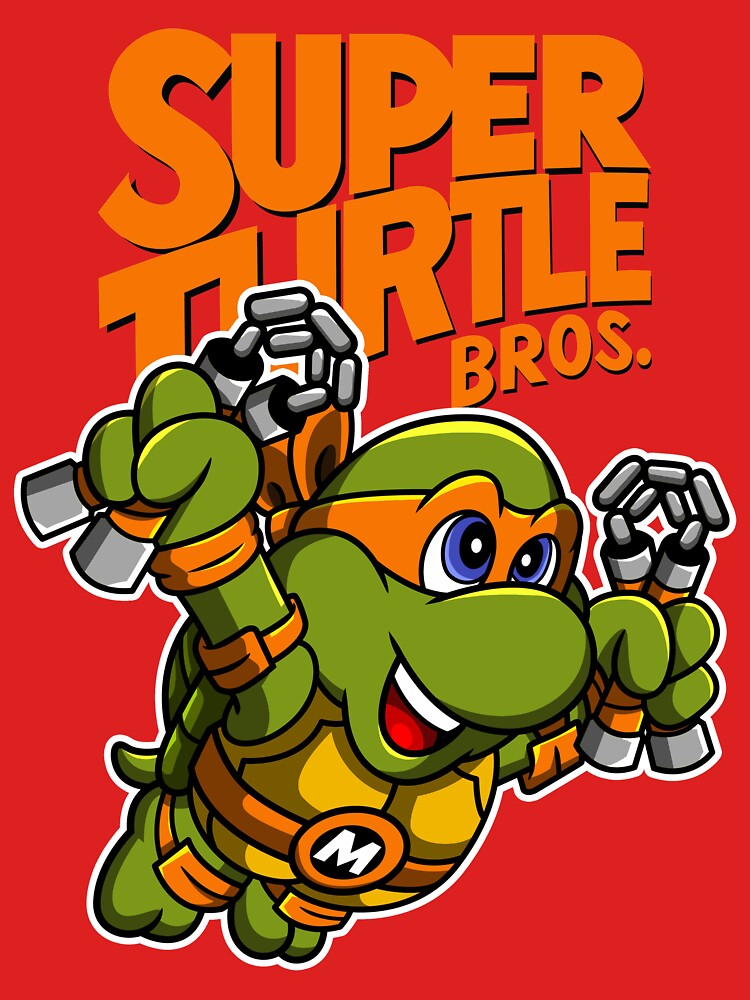 "Super Turtle Bros - Mikey" T-shirt for Sale by Punksthetic | Redbubble | turtles t-shirts ...