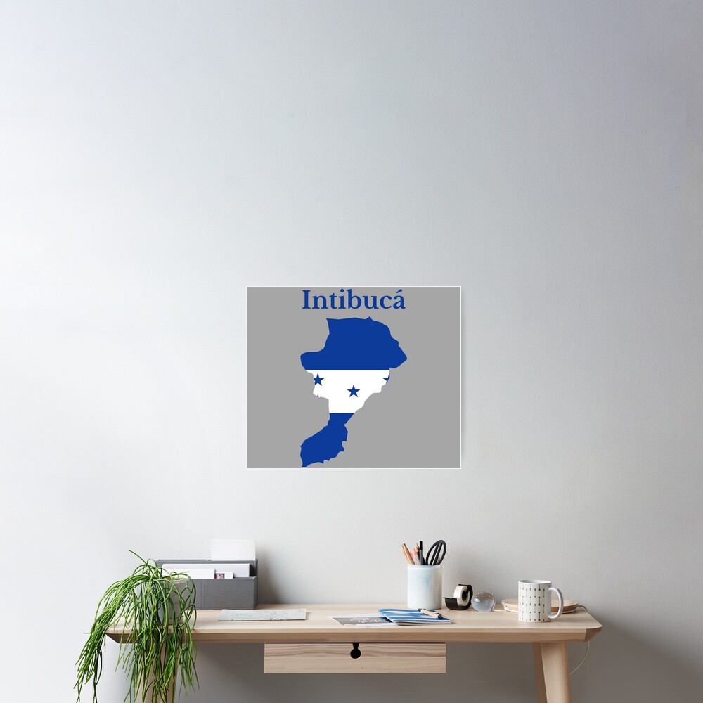 "Intibuca Department Map Design, Honduras. " Poster for Sale by ...