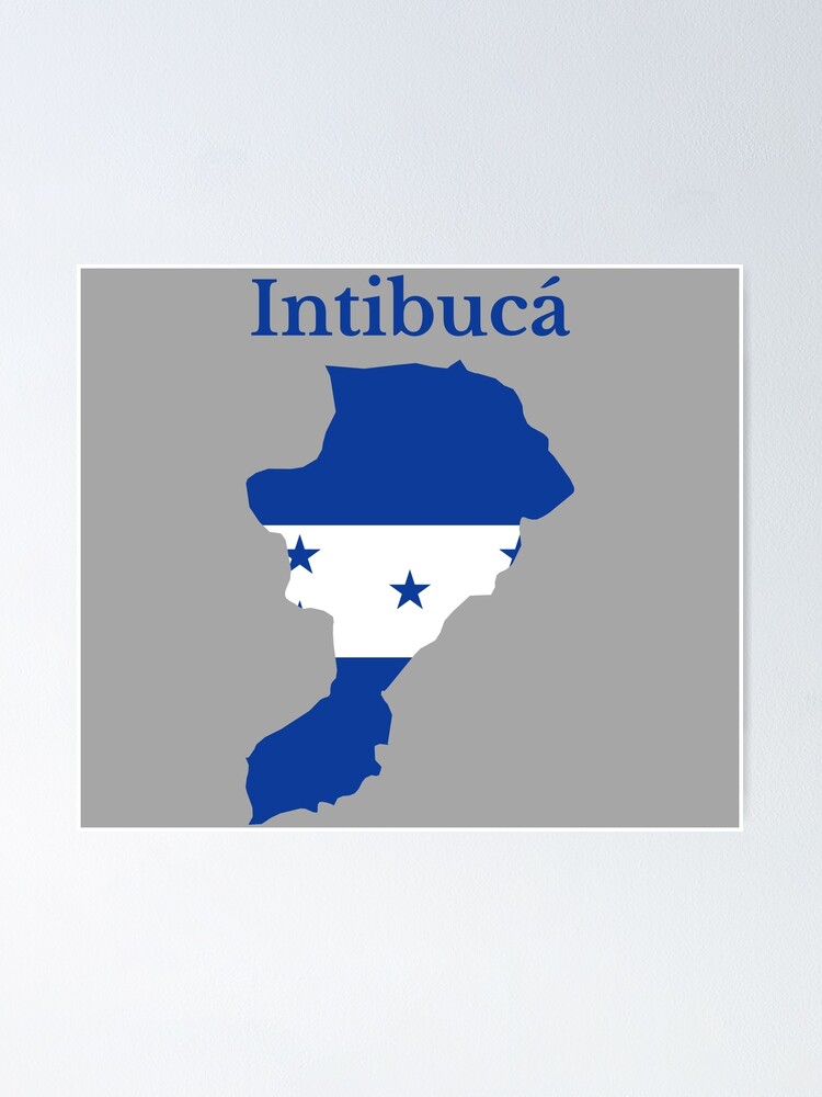 "Intibuca Department Map Design, Honduras. " Poster for Sale by ...