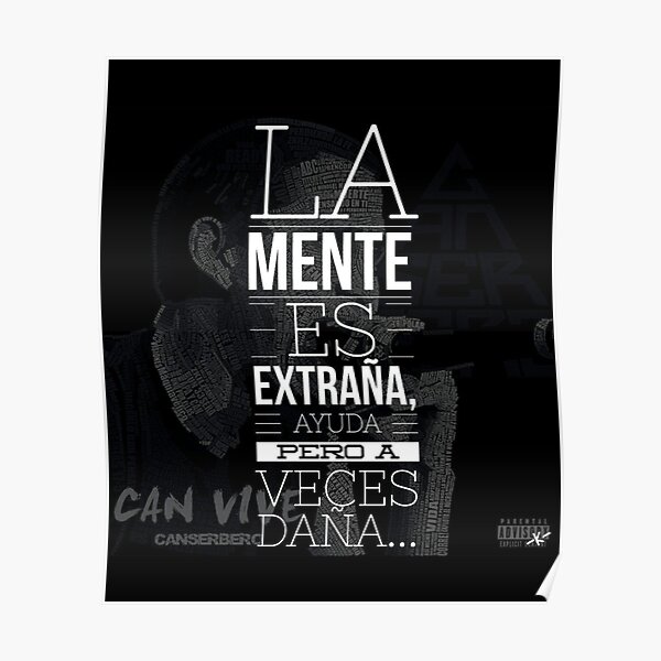"Canserbero " Poster for Sale by TooLateNates | Redbubble