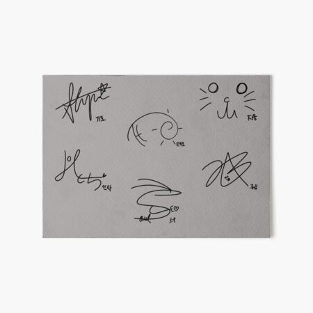 "P1HARMONY signatures" Art Board Print by MADCITYY | Redbubble