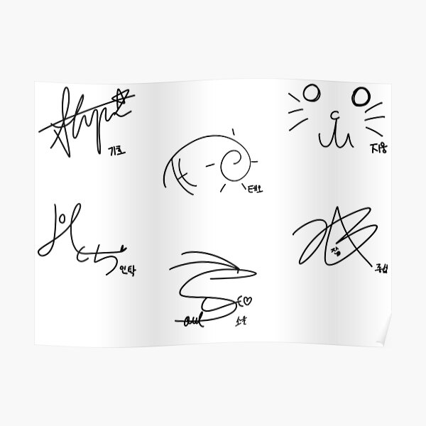 "P1HARMONY signatures" Posterundefined by MADCITYY | Redbubble