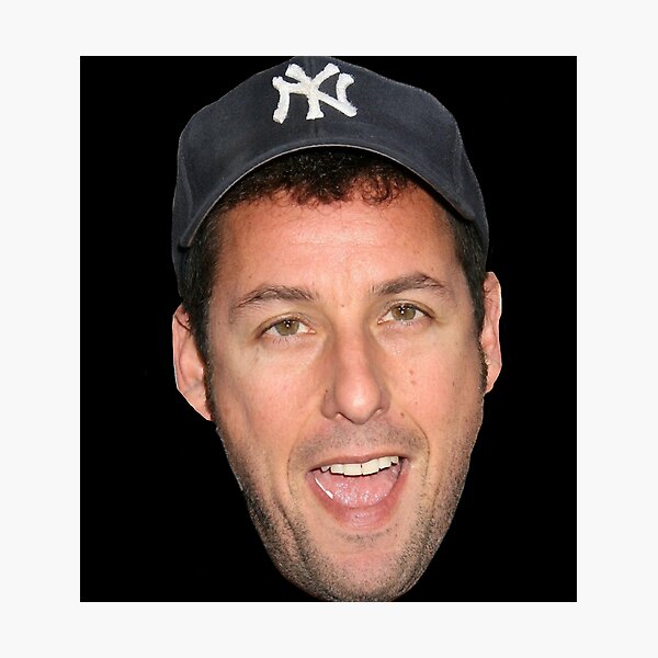 Lámina fotográfica «El meme de la cara Adam Sandler sonríe increíble ...