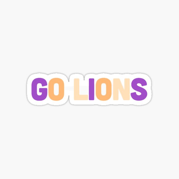"go lions sticker" Sticker for Sale by sydrburnett | Redbubble