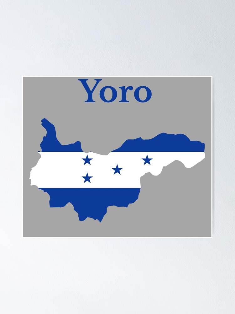 "Yoro Department Map Design, Honduras. " Poster for Sale by marosharaf ...