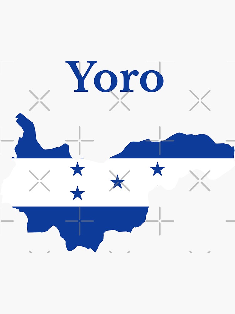 "Yoro Department Map Design, Honduras. " Sticker for Sale by marosharaf ...