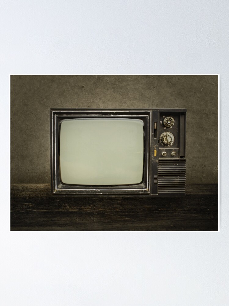 "Vintage Television" Poster by Ares286 | Redbubble