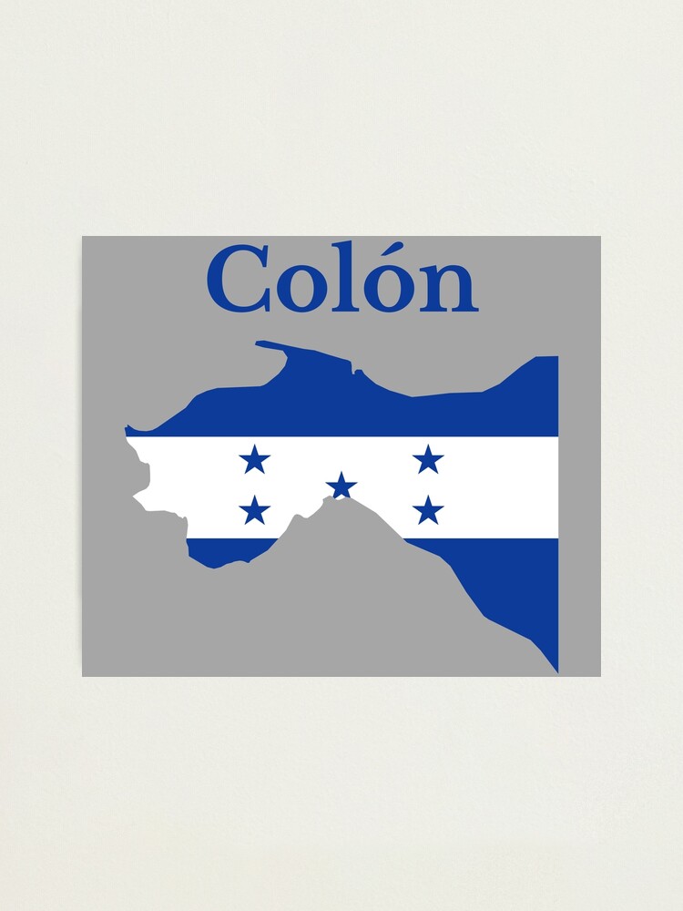 Lámina fotográfica «Diseño de Mapa del Departamento de Colón, Honduras ...