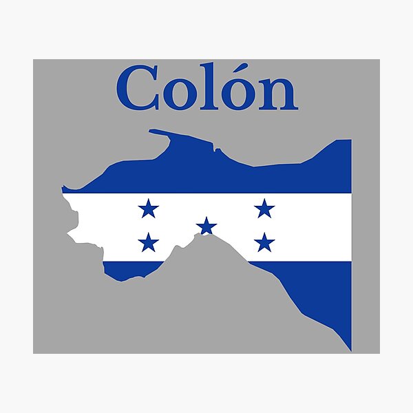 Lámina fotográfica «Diseño de Mapa del Departamento de Colón, Honduras ...