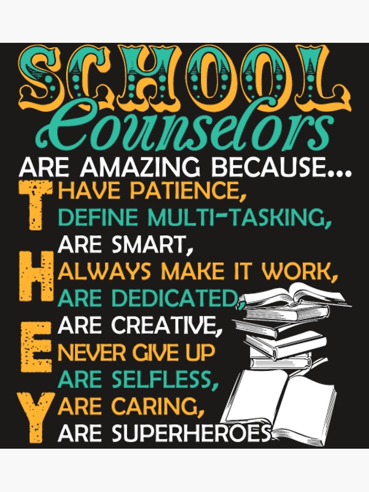 "School counselor are amazing caring" Poster for Sale by Themngocbao ...