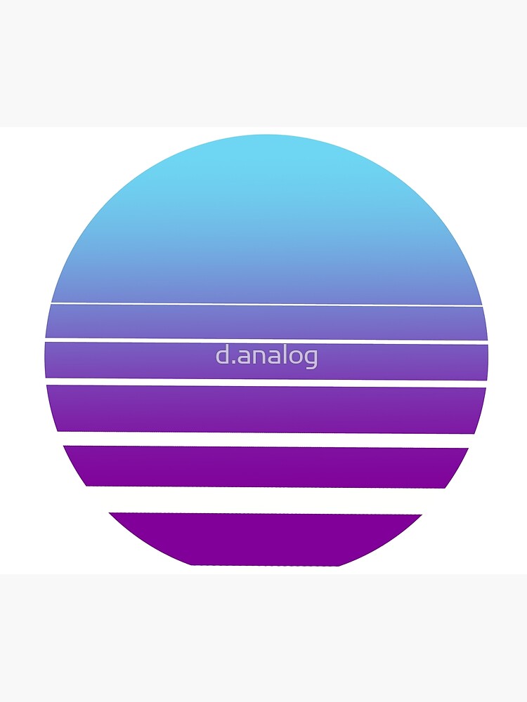 "Synthwave Sun (Blue & Purple)" Poster by DanCanDesign | Redbubble