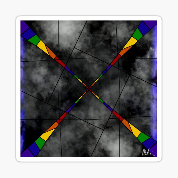 "Rainbow Void" Sticker by ArtBooklover | Redbubble