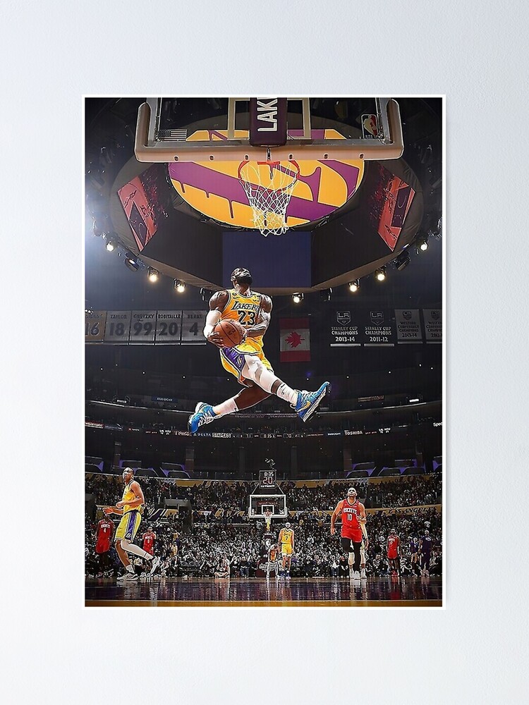 "James Lebron Dunk " Poster by lorenjack | Redbubble