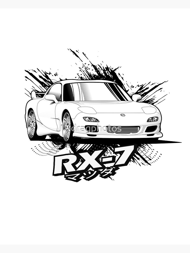 "FD RX7 Mazda Rotary Power" Poster for Sale by dragphotos | Redbubble